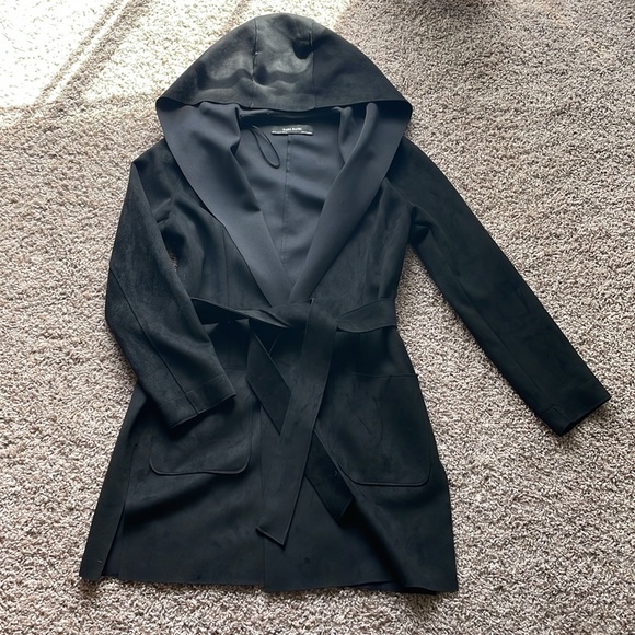 Zara | Jackets & Coats | Last Chance Zara Basic Hooded Coat | Poshmark